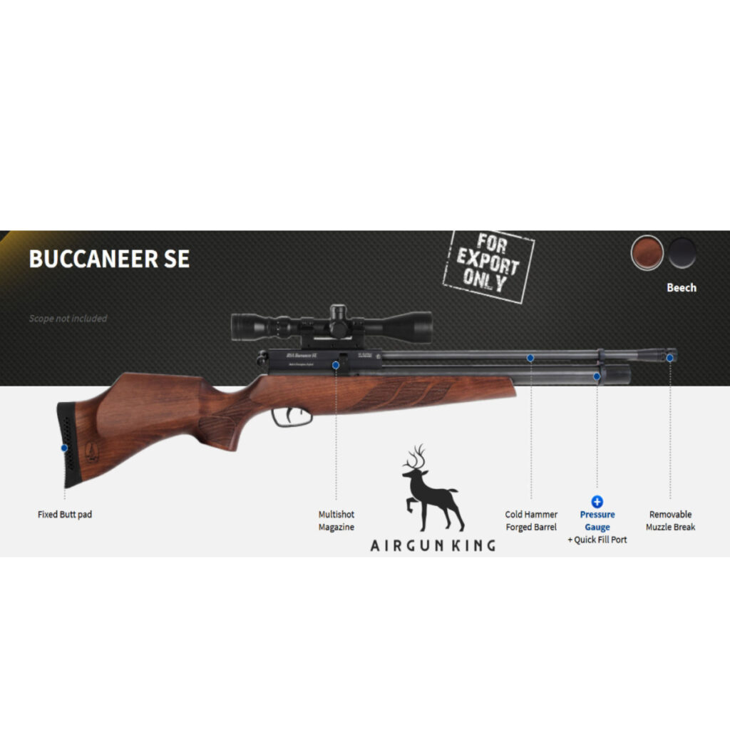Buy Now Most Powerful BSA Buccaneer SE -Wooden PCP Air Rifle .177 ...