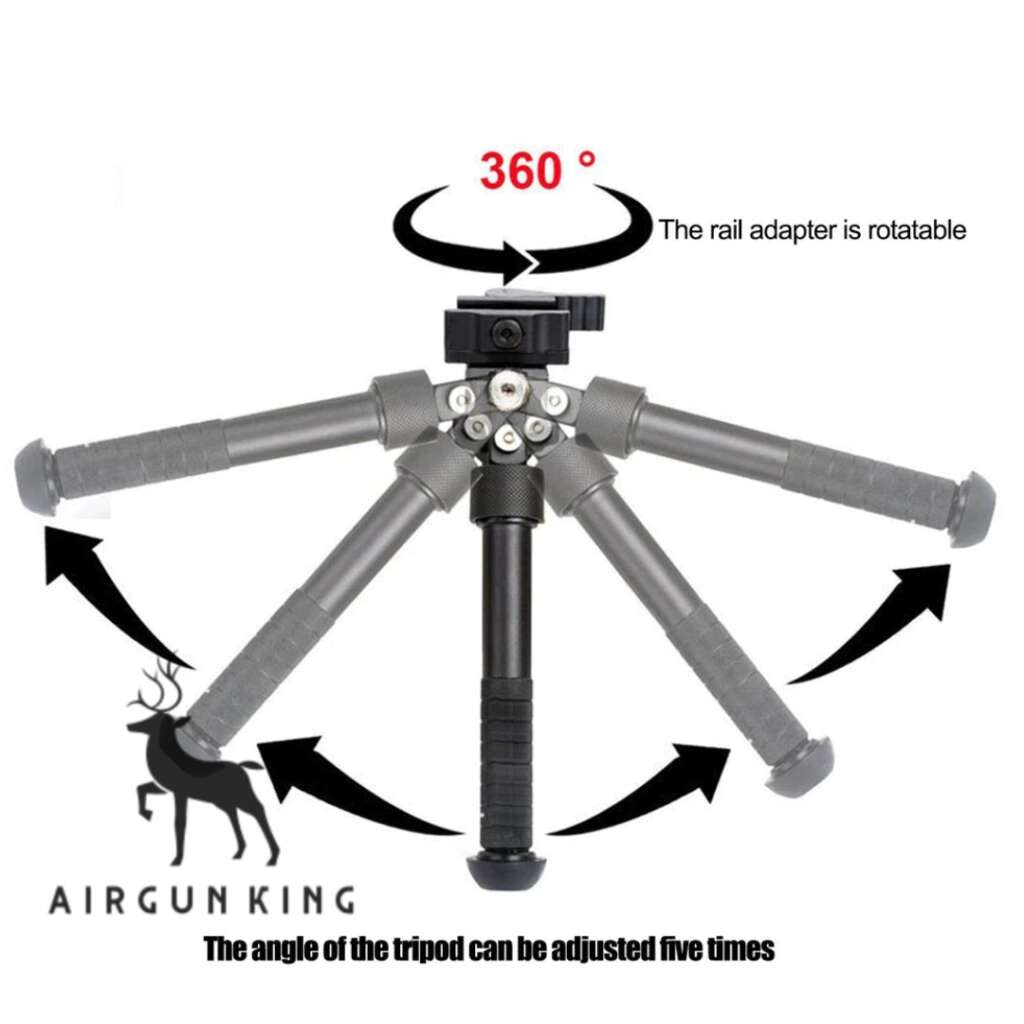Low-Profile Universal Foldable Clamp-on Rifle Bipod In India