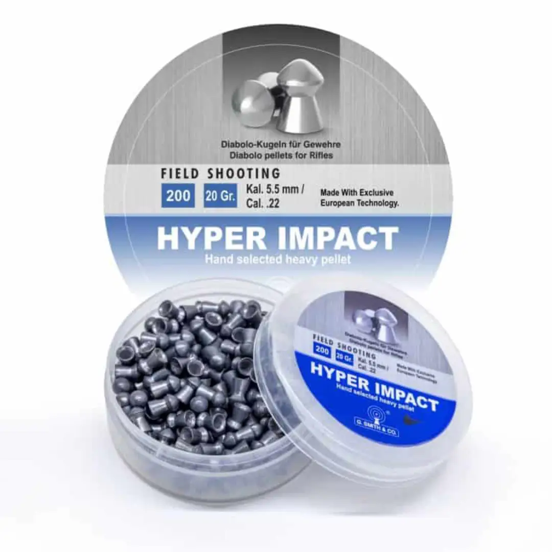G Smith & Co. Hyper Impact 0.22 Cal Pellets | Airgun King